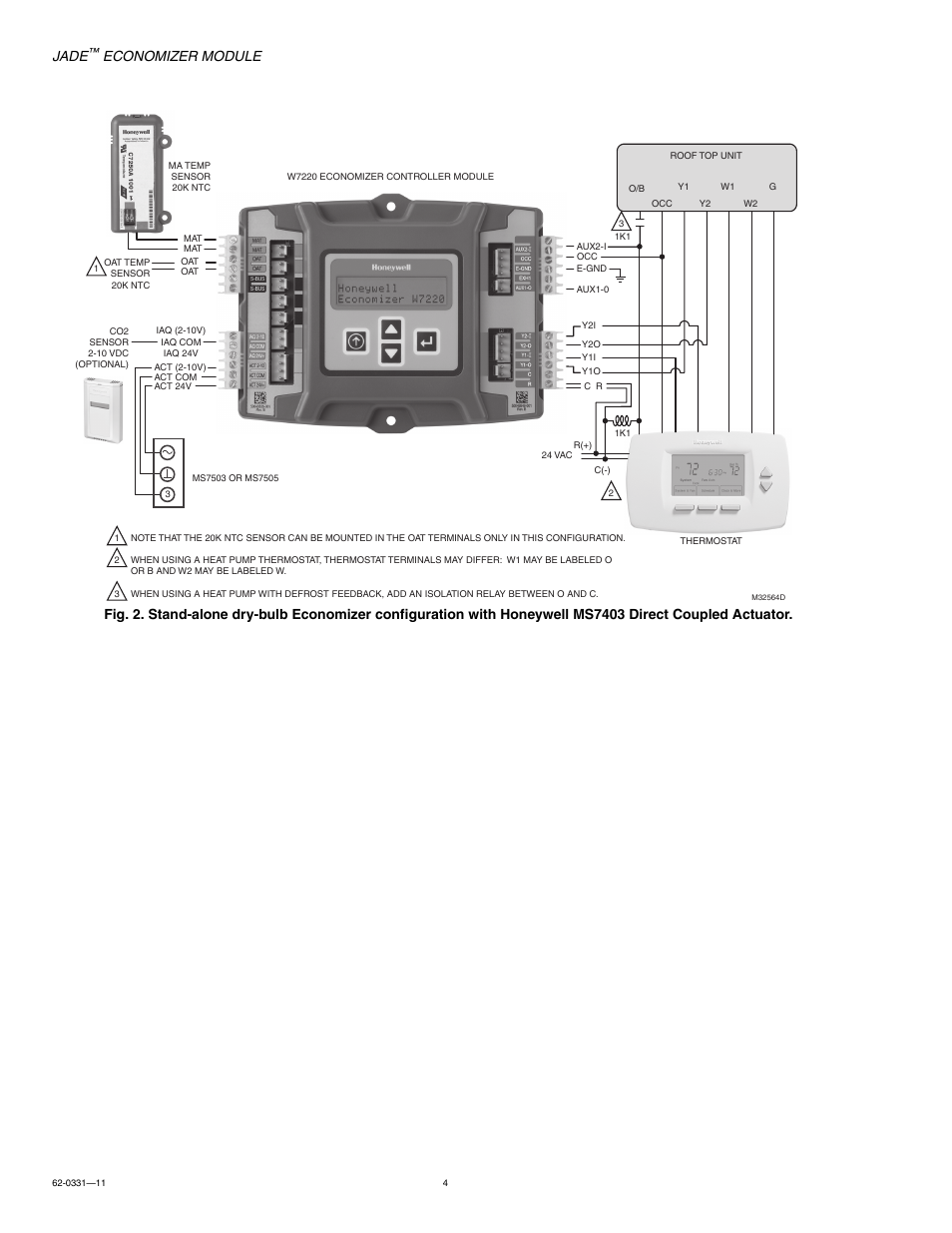 Jade, Economizer module | Jade Range W7220 User Manual | Page 4 / 20 Jade, Economizer module | Jade Range W7220 User Manual | Page 4 / 20