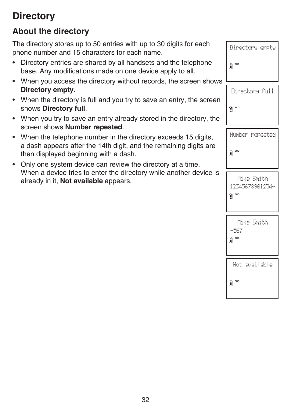 Directory About The Directory Vtech Cs6649 2 3 Manual User Manual