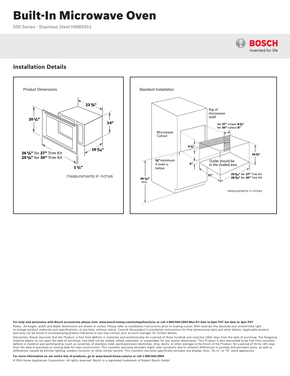 Built in Microwave Oven Installation Details Bosch HMB5051 User built-in-microwave-oven-installation-details-bosch-hmb5051-user