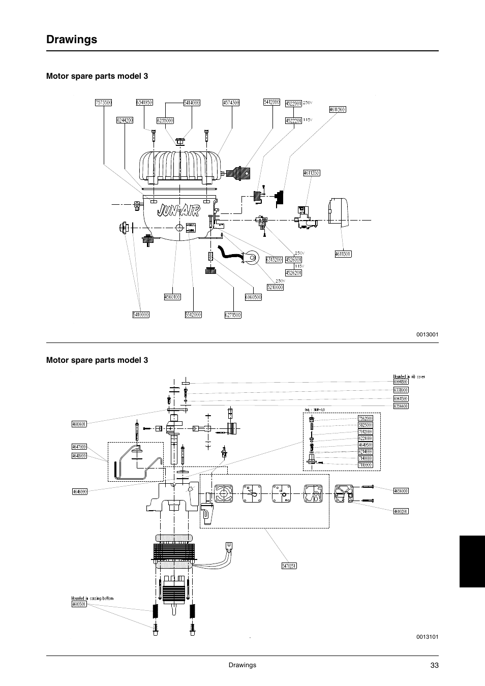 Drawings | JUN-AIR 3 series User Manual | Page 33 / 56 Drawings | JUN-AIR 3 series User Manual | Page 33 / 56