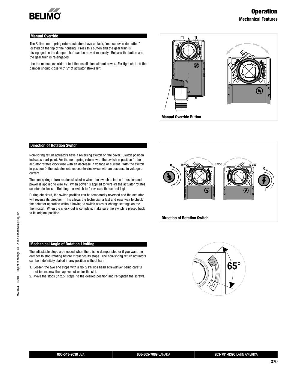 Dampertech_2010 370, Operation | AERCO Belimo AMX24-MFT Actuator User ... Dampertech_2010 370, Operation | AERCO Belimo AMX24-MFT Actuator User ...