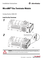Rockwell Automation 2085-ECR Micro800 Bus Terminator Module manuals