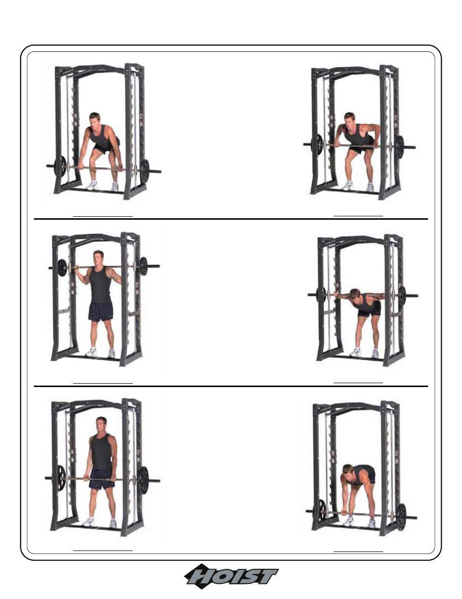Exercise description | Hoist Fitness PTS Series User Manual | Page 8 / 57