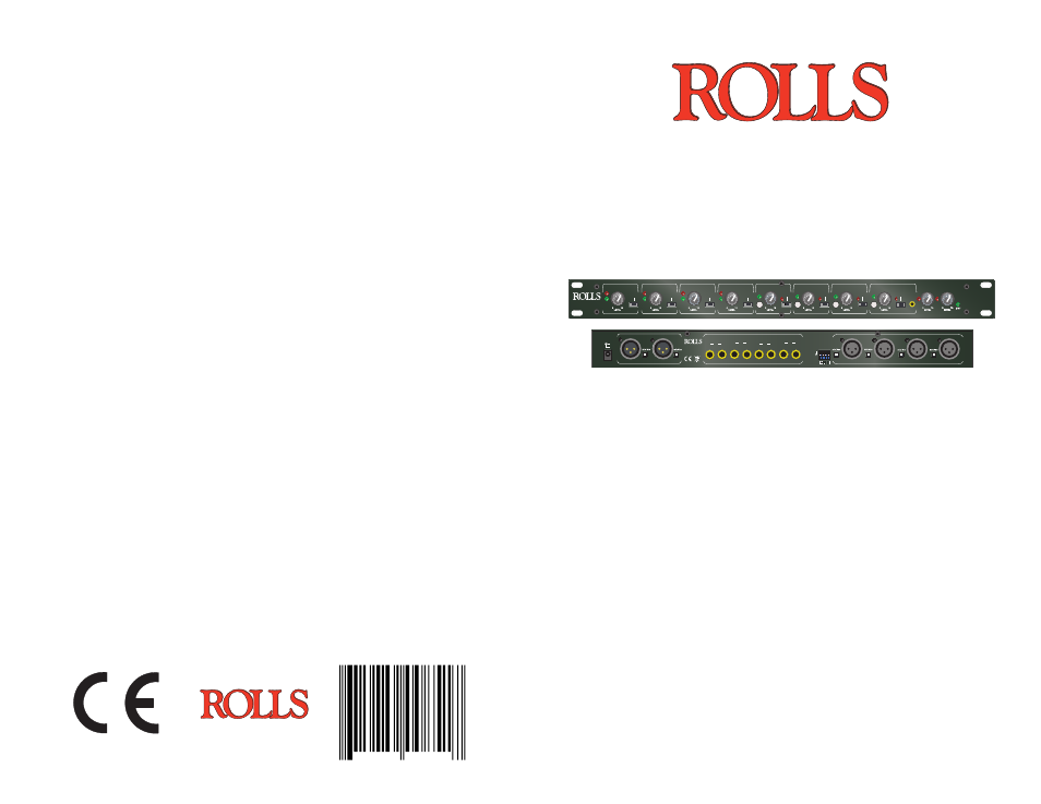 Rolls RM85 Two-Zone Mic and Line Mixer User Manual | 2 pages