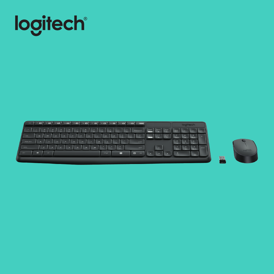 Logitech MK235 Wireless Keyboard and Mouse User Manual | 6 pages