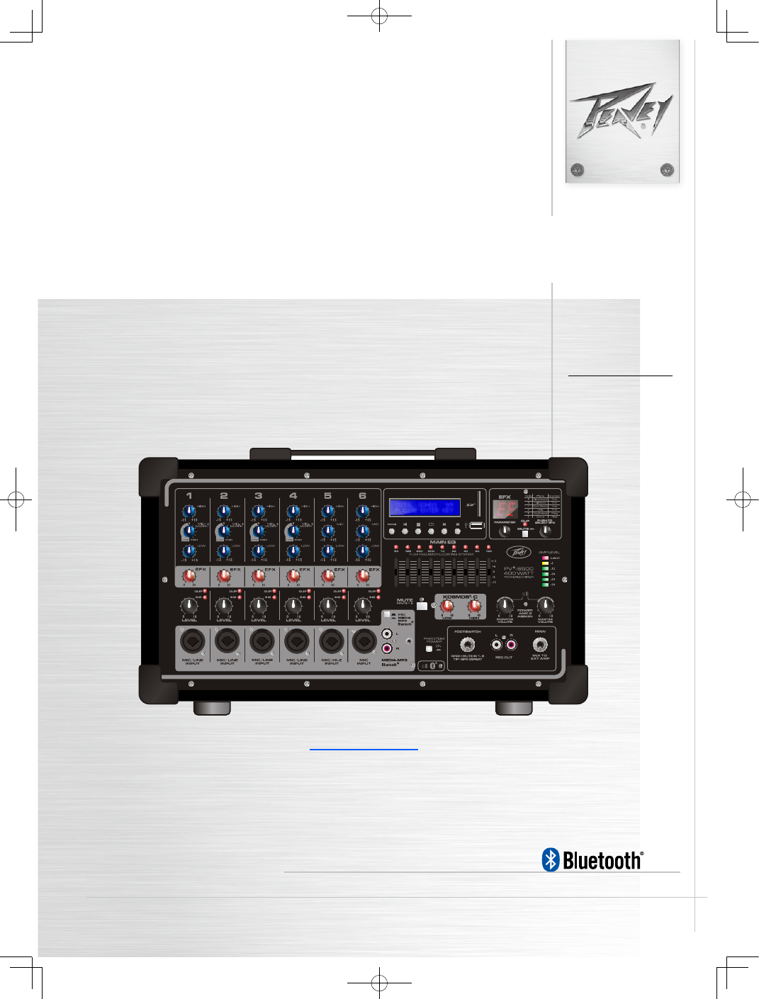 Peavey PVi 6500 - 400W, 10-Channel Powered Mixer with 24-Bit Digital FX ...