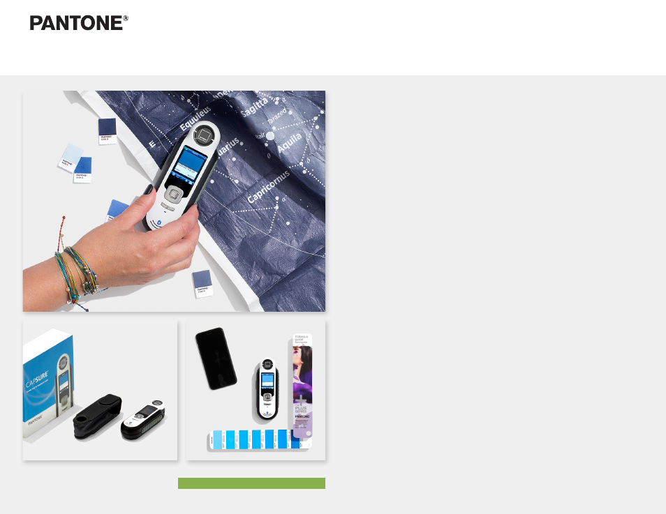 Pantone CAPSURE Color Analyzer with Bluetooth Technology User Manual ...