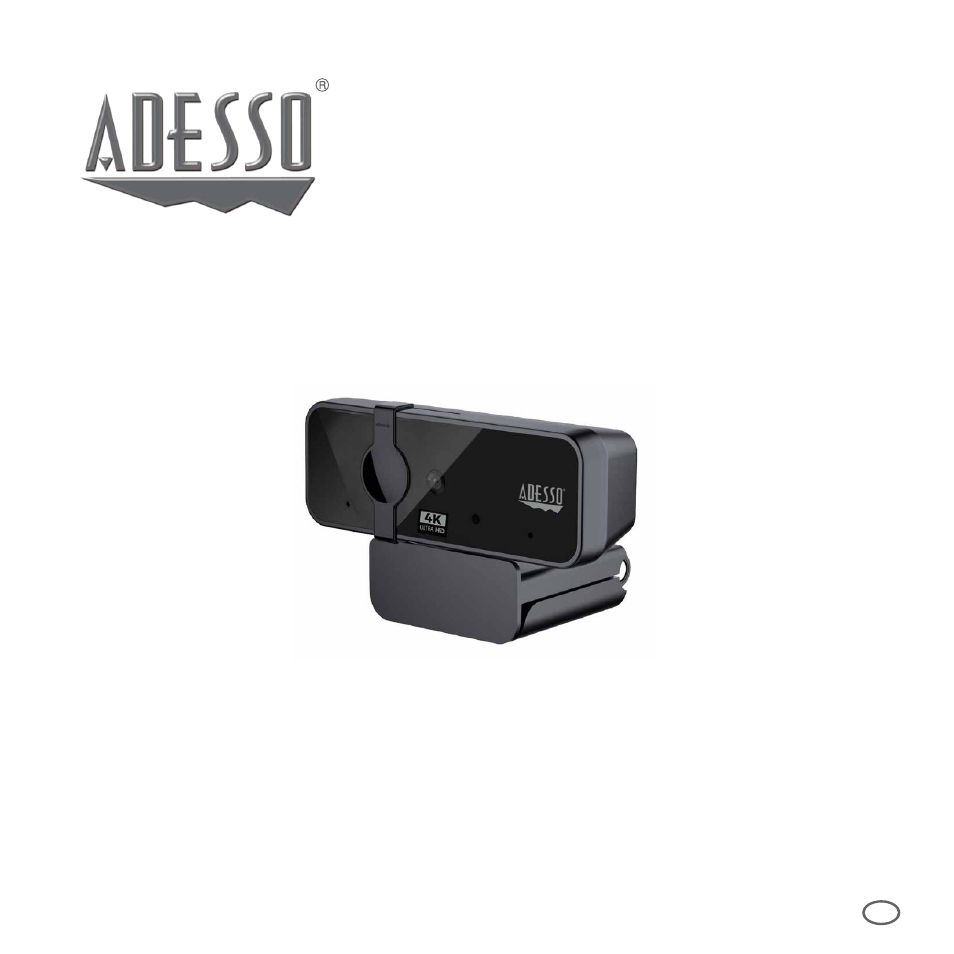 Adesso CyberTrack H6 4K Ultra HD USB Webcam with Built-in Dual ...