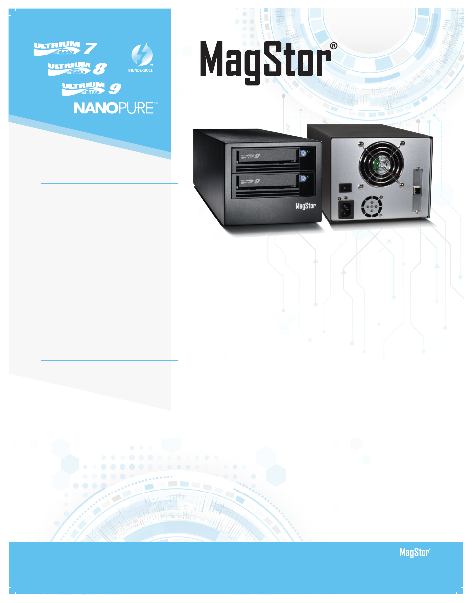 MagStor LTO-9 Full-Height SAS SFF-8644 Desktop Tape Drive User Manual ...