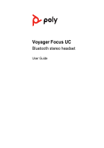 Poly Voyager Focus UC Bluetooth Headset with USB Type-C Adapter for ...