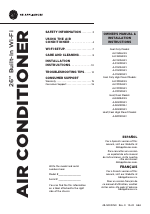 GE Thru the Wall Smart Air Conditioner Installation Instructions manuals