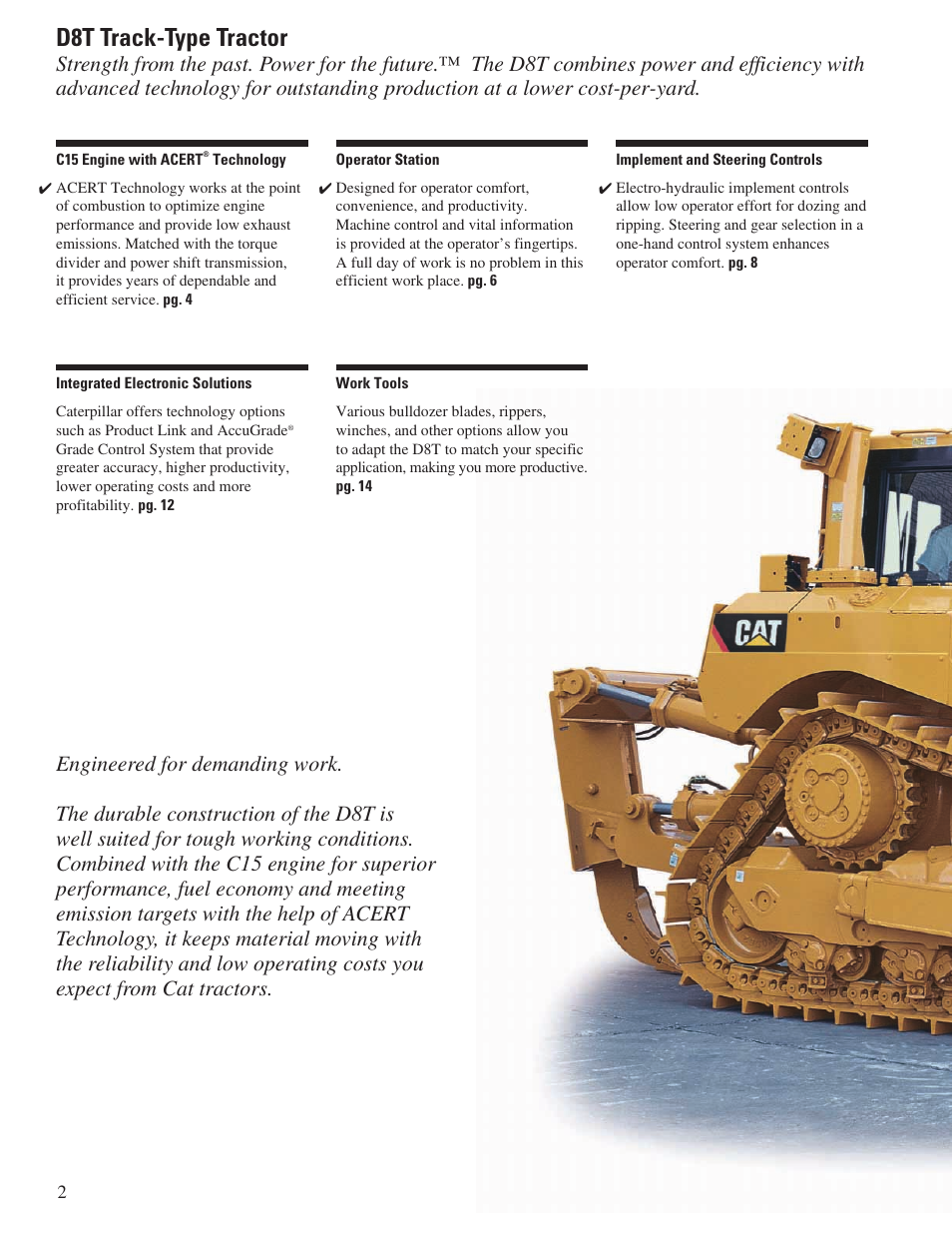 D8t Track Type Tractor Milton Cat D8t User Manual Page 2 24