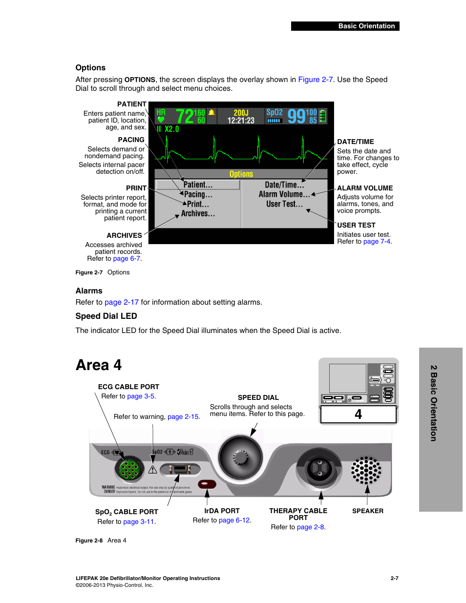 Area 4 | Physio-Control LIFEPAK 20e User Manual | Page 29 / 218 | Original mode