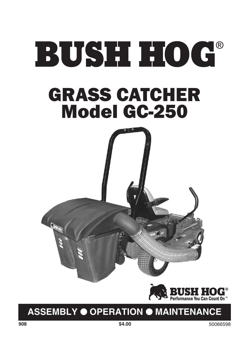 Bush Hog GC 250 User Manual 22 Pages Original Mode bush-hog-gc-250-user-manual-22-pages-original-mode