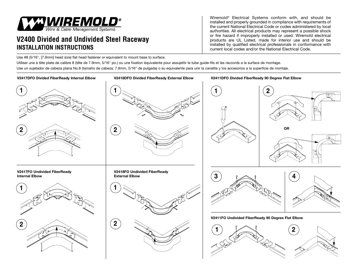 Legrand V2400 Divided And Undivided Steel Raceway V 1 User Manual 2 legrand-v2400-divided-and-undivided-steel-raceway-v-1-user-manual-2