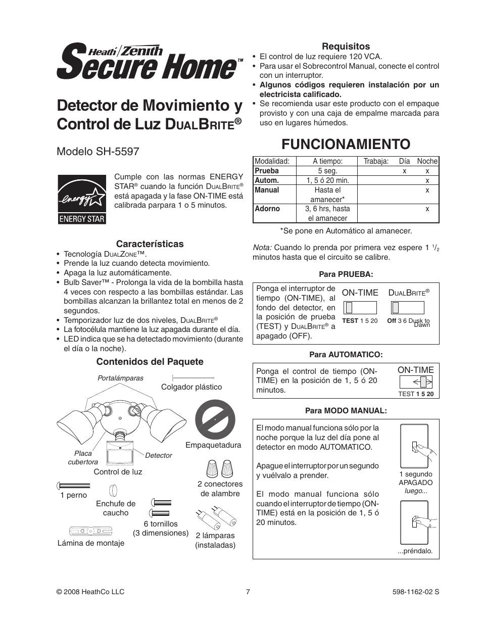 Heath Zenith Motion Sensor Light Settings | Shelly Lighting