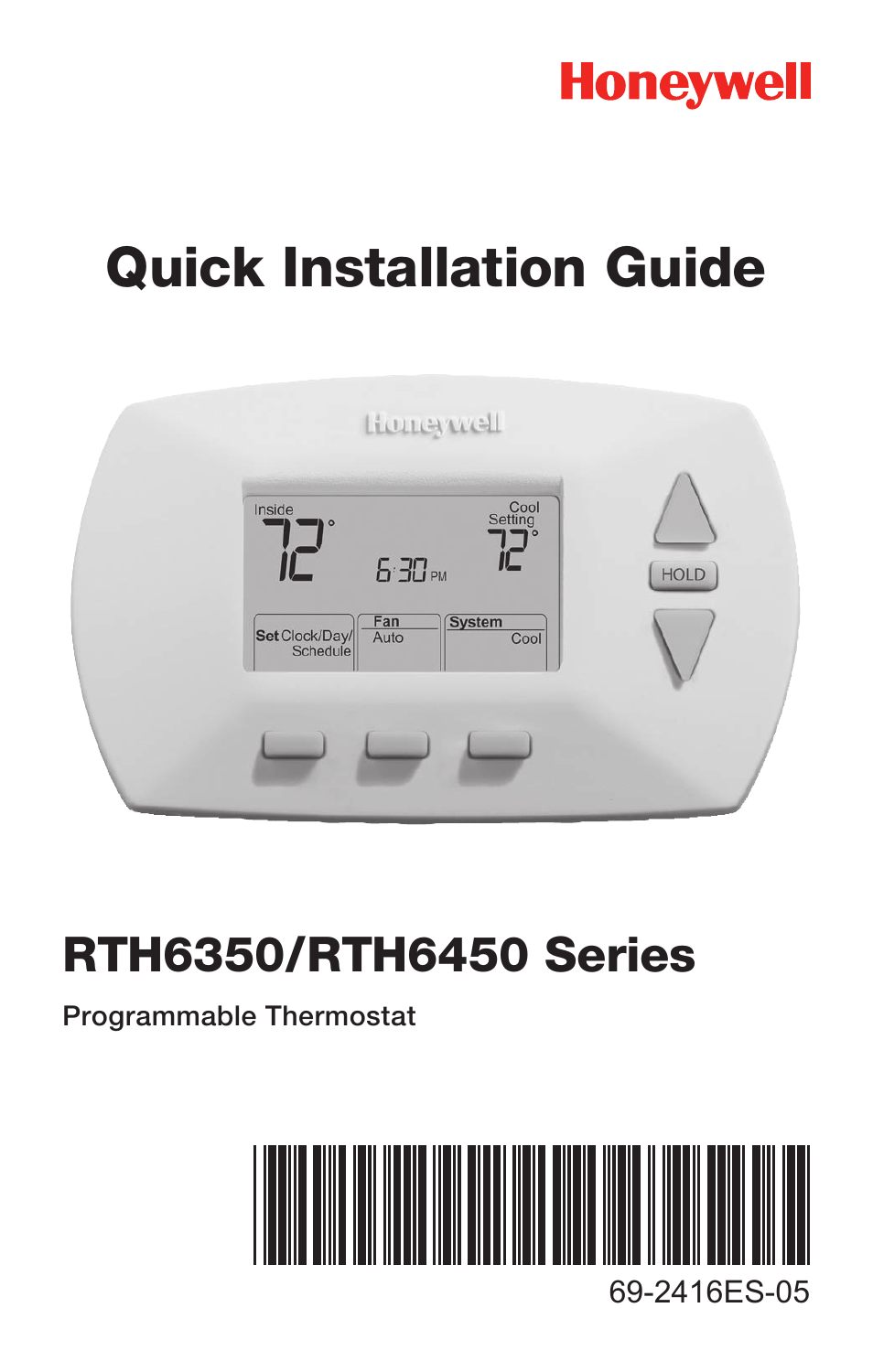 Honeywell Programmable Thermostat Manual